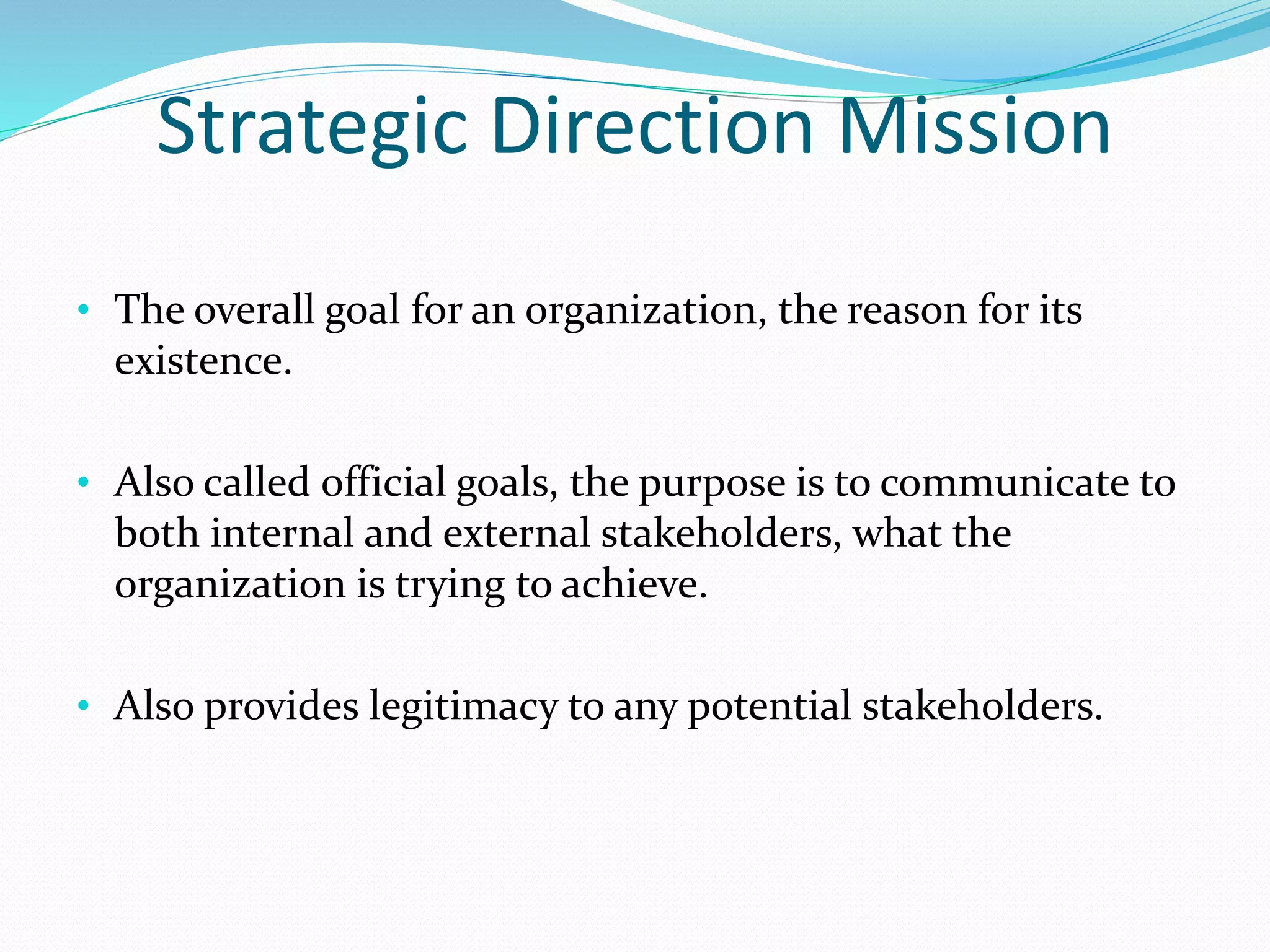 Role of Strategic Direction in Organization Design | PPTX