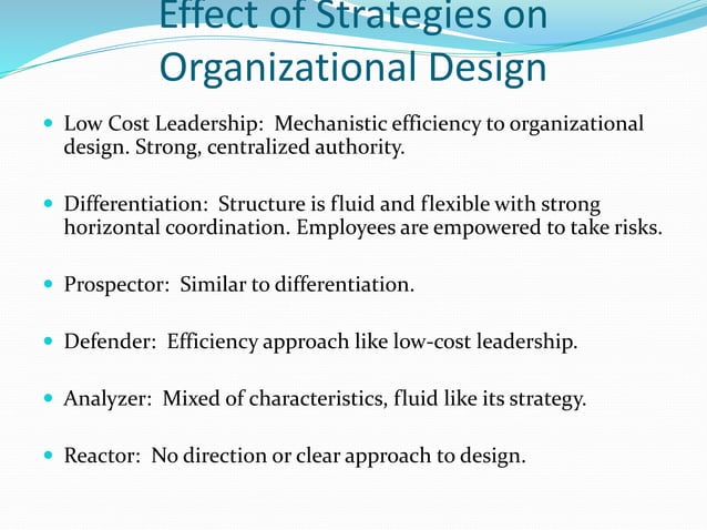 Role of Strategic Direction in Organization Design | PPTX | Business ...
