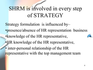 Role of strategic management in marketing, | PPTX | Human Resources ...
