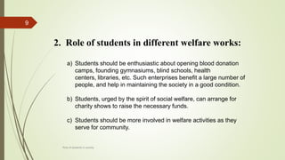 Role of students in society | PPTX