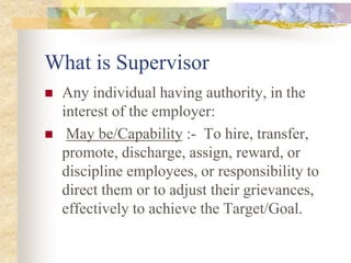 ROLE OF SUPERVISORS ,RAKESH KUMAR.ppt