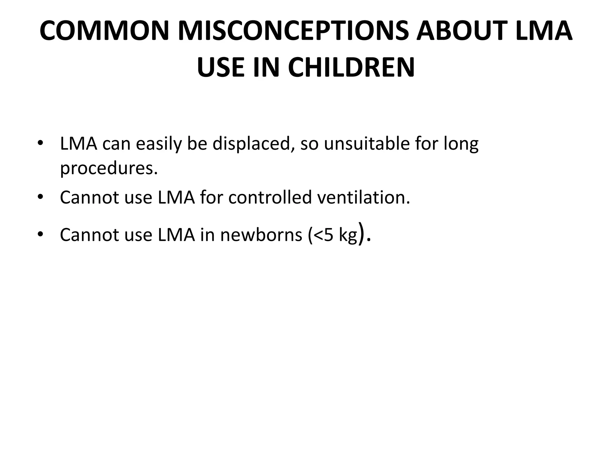 Role of supraglottic airway devices in children | PPTX