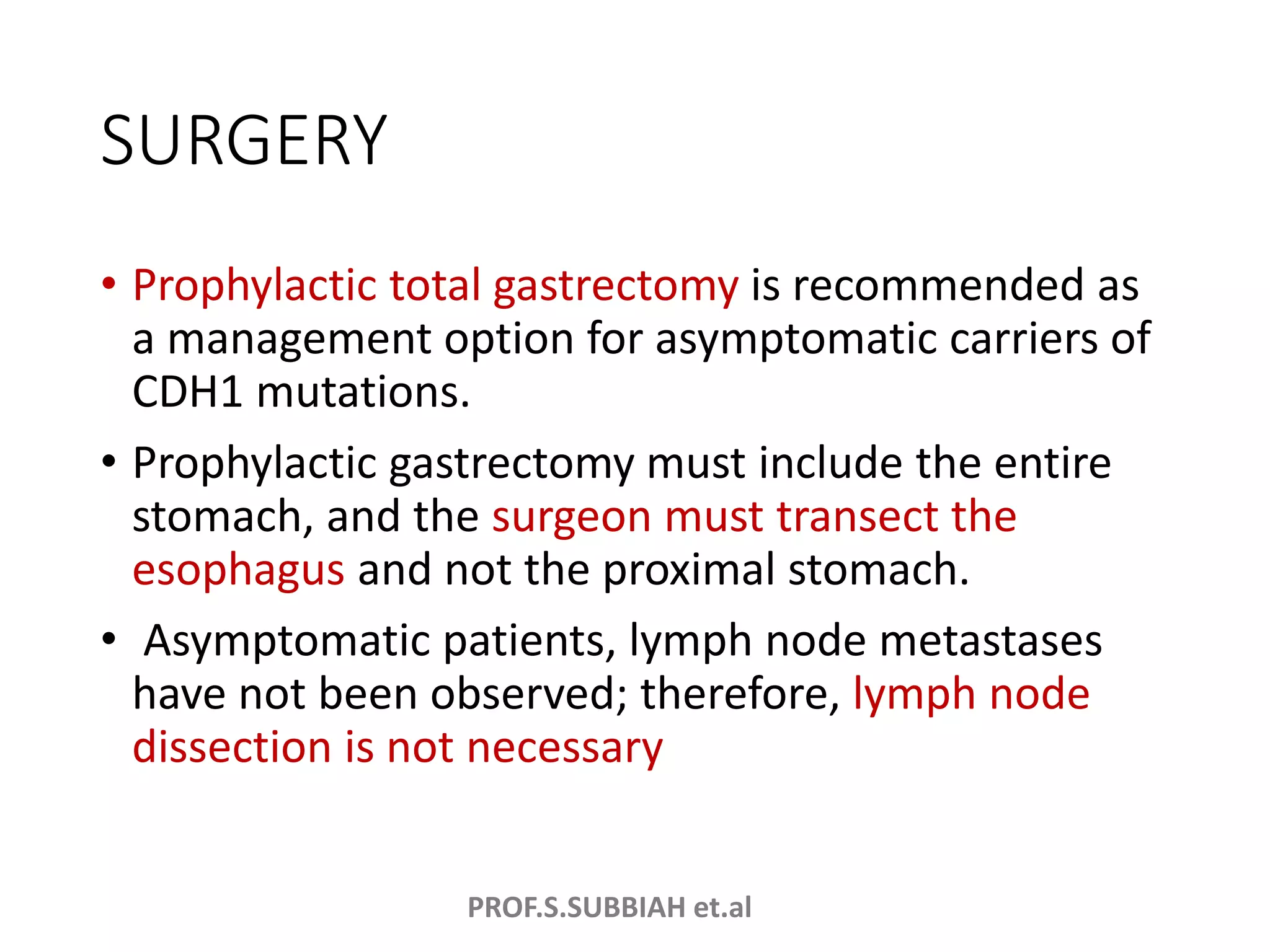 Role of surgery in cancer prevention | PPTX