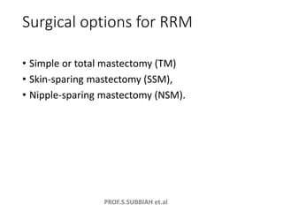 Role of surgery in cancer prevention | PPTX