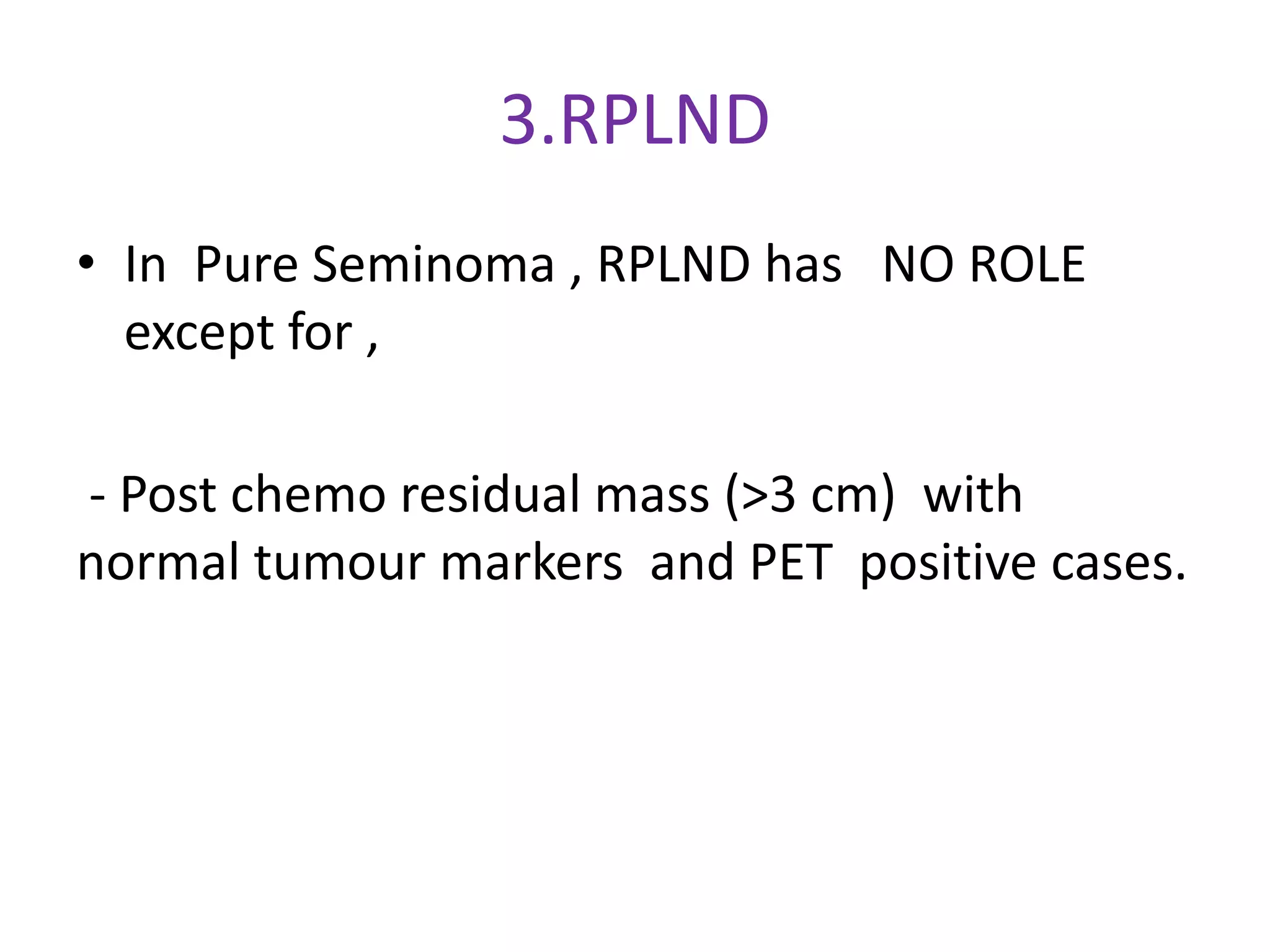 Role of surgery in testicular cancer | PPTX