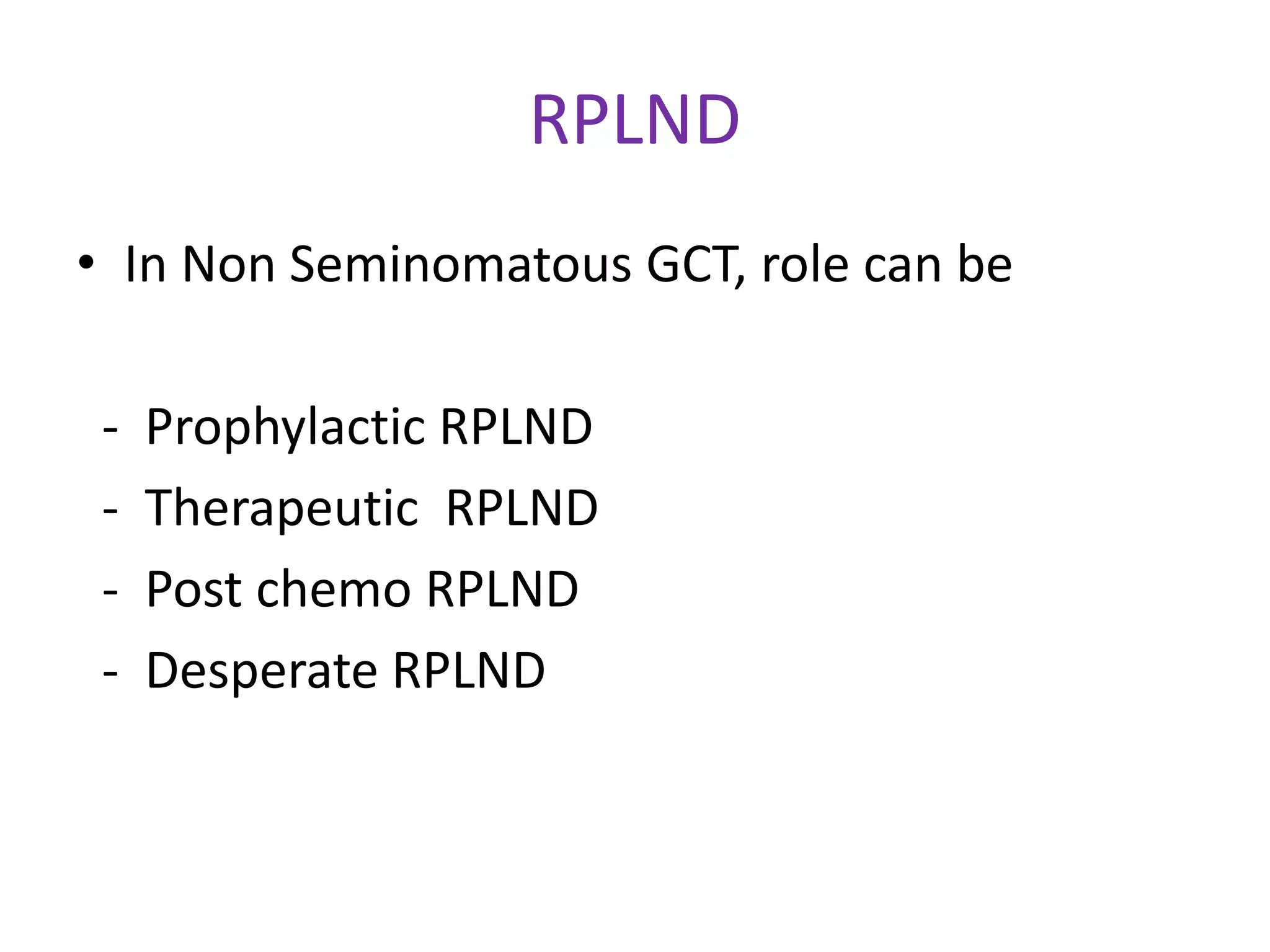 Role of surgery in testicular cancer | PPTX