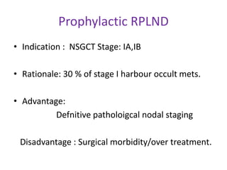 Role of surgery in testicular cancer | PPTX