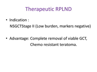 Role of surgery in testicular cancer | PPTX
