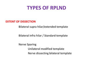Role of surgery in testicular cancer | PPTX