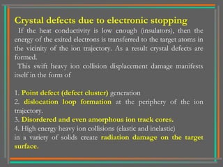 Swift Heavy Ion Irradiation | PPT