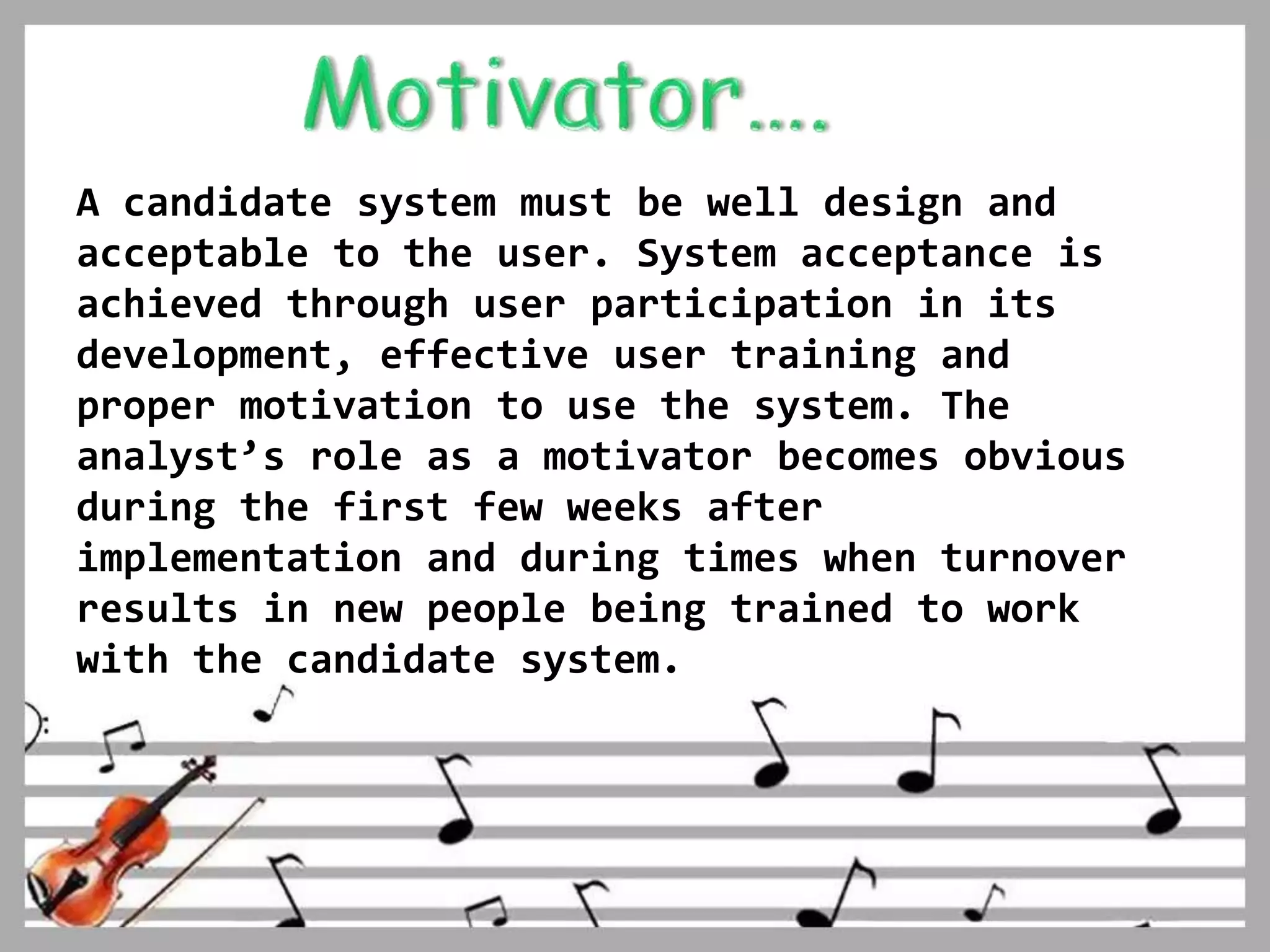 Role of system analyst | PPTX