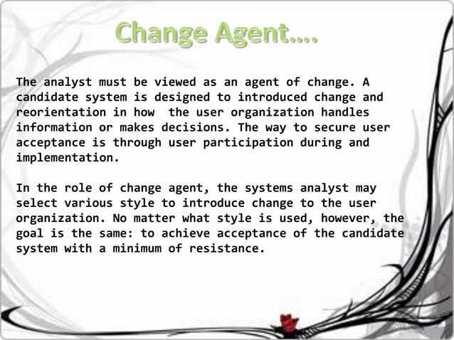 Role of system analyst | PPTX