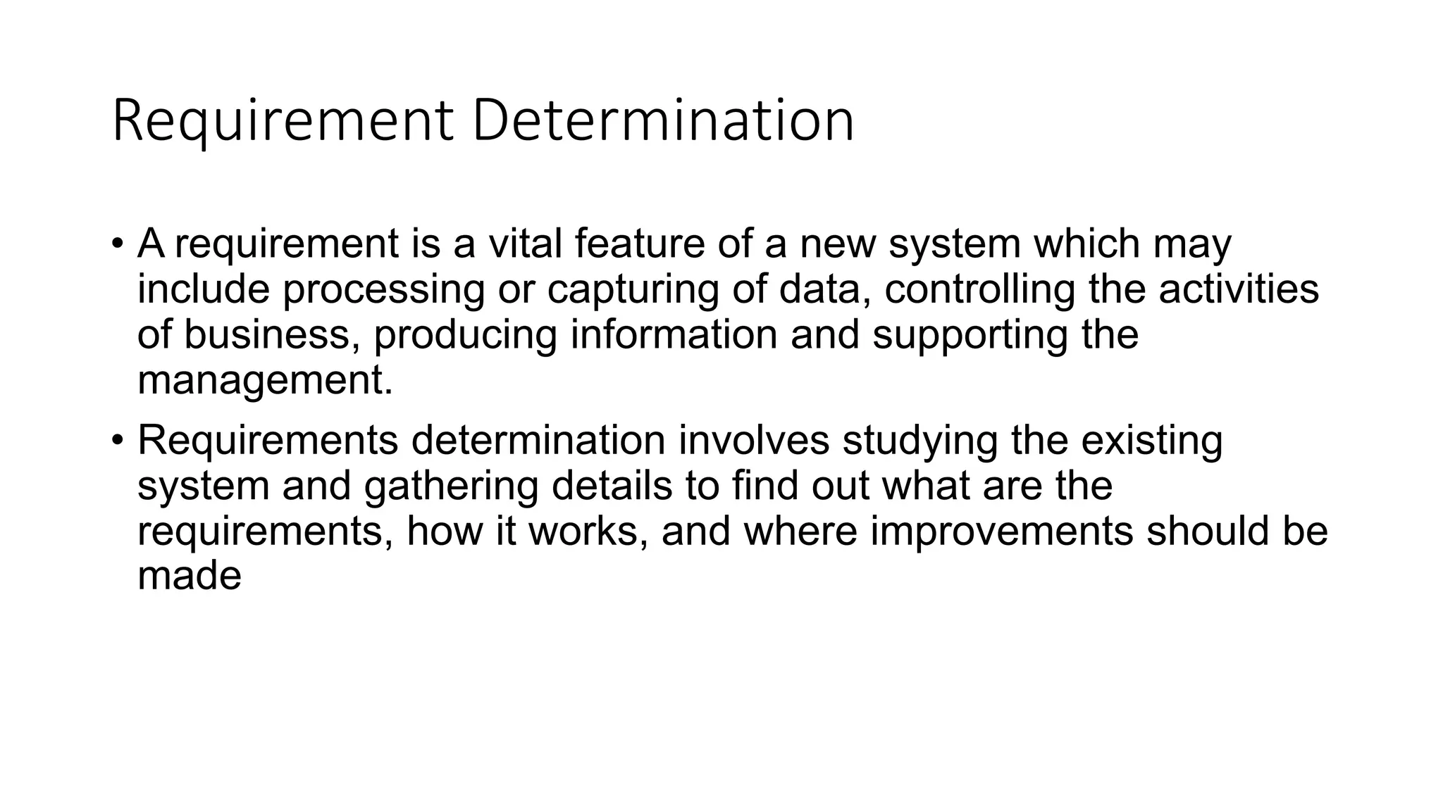 Role of System Analyst: Information Systems Analysis and Design | PPTX