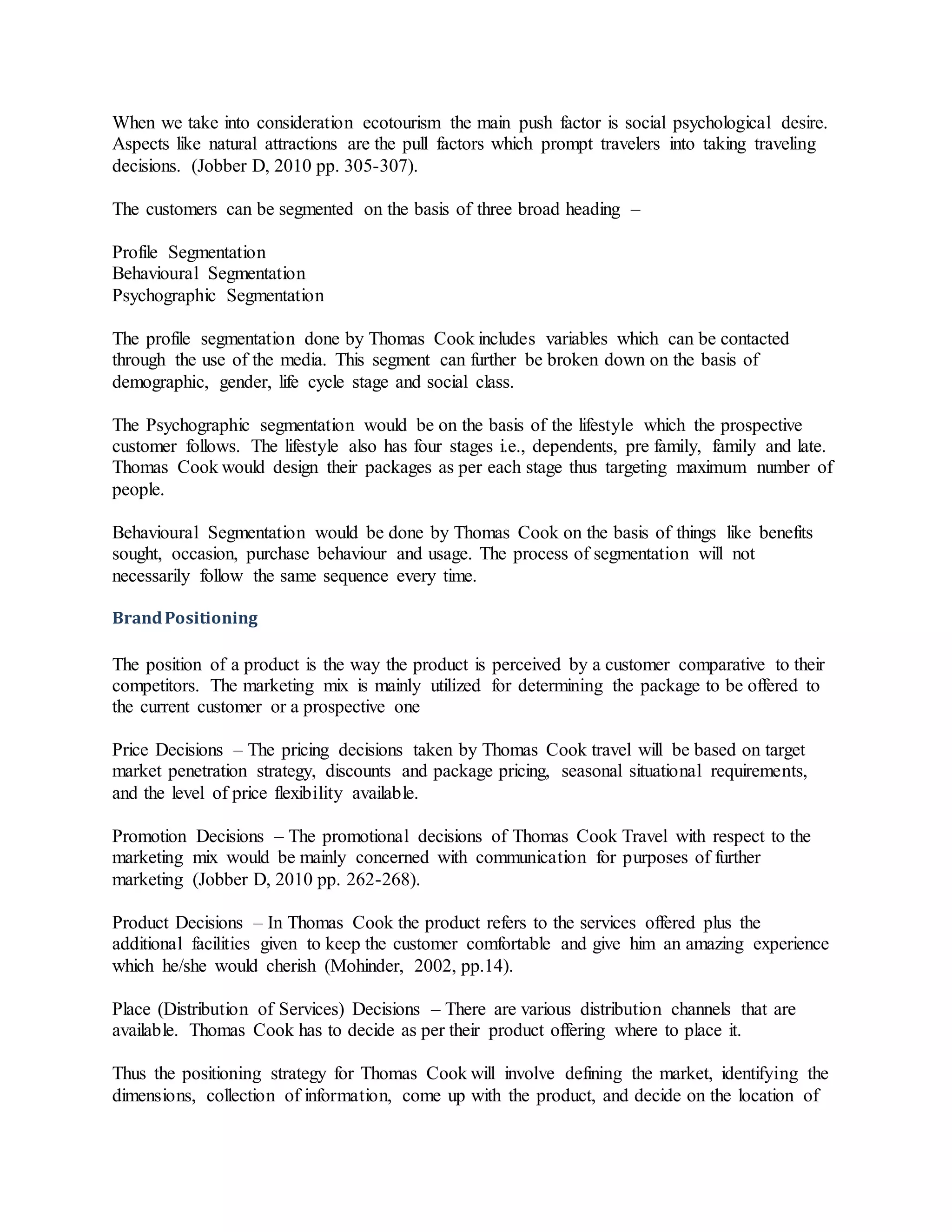 Role of taai in the tourism industry | DOCX
