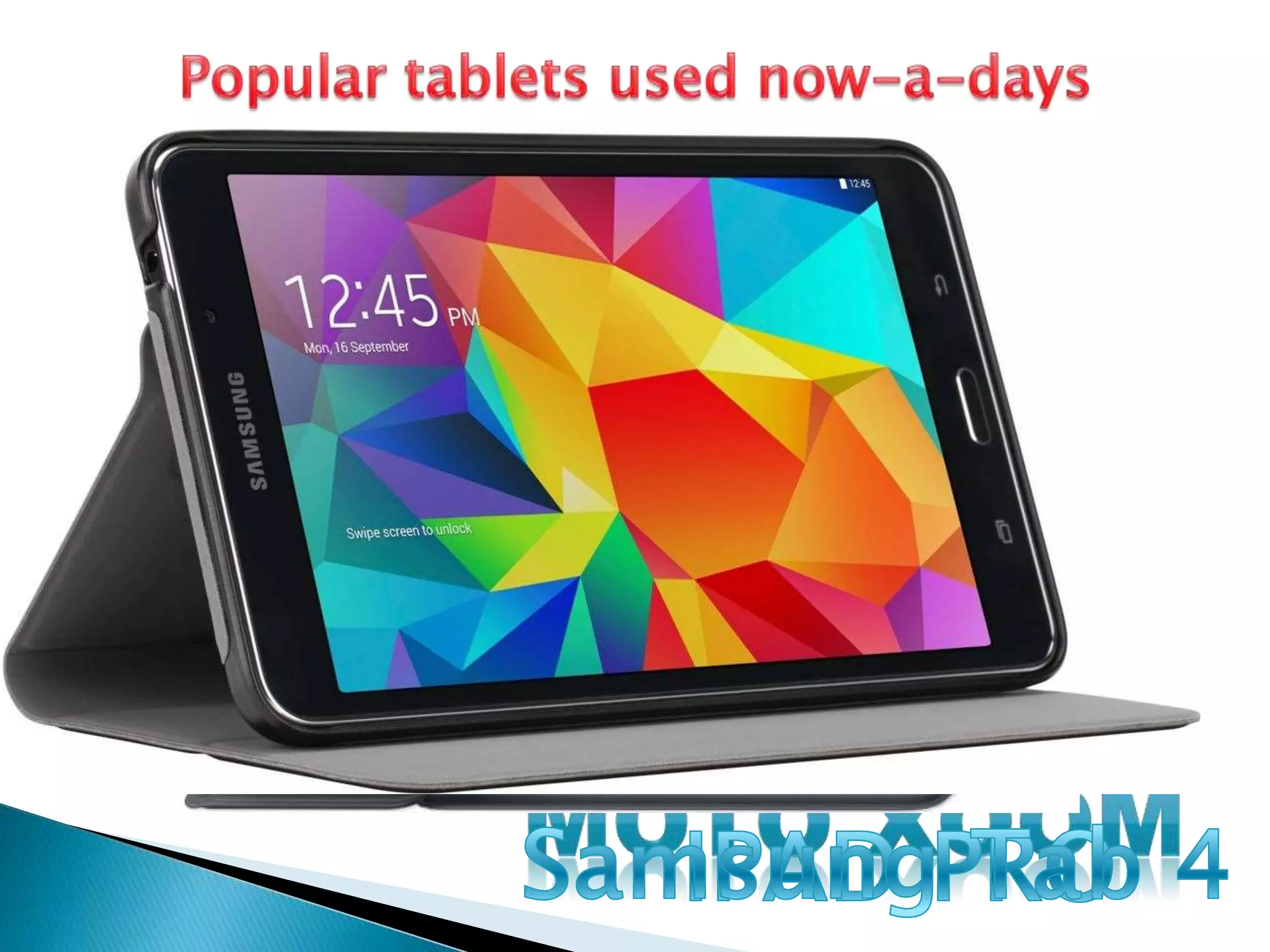 Role of tablets in computer world | PPTX