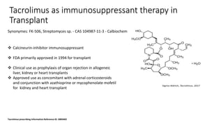 Role of Tacrolimus in Transplantation.pptx