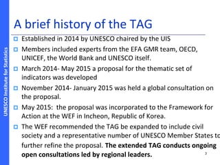 The Role ok TAG and extend TAG in SDG 4 | PPTX
