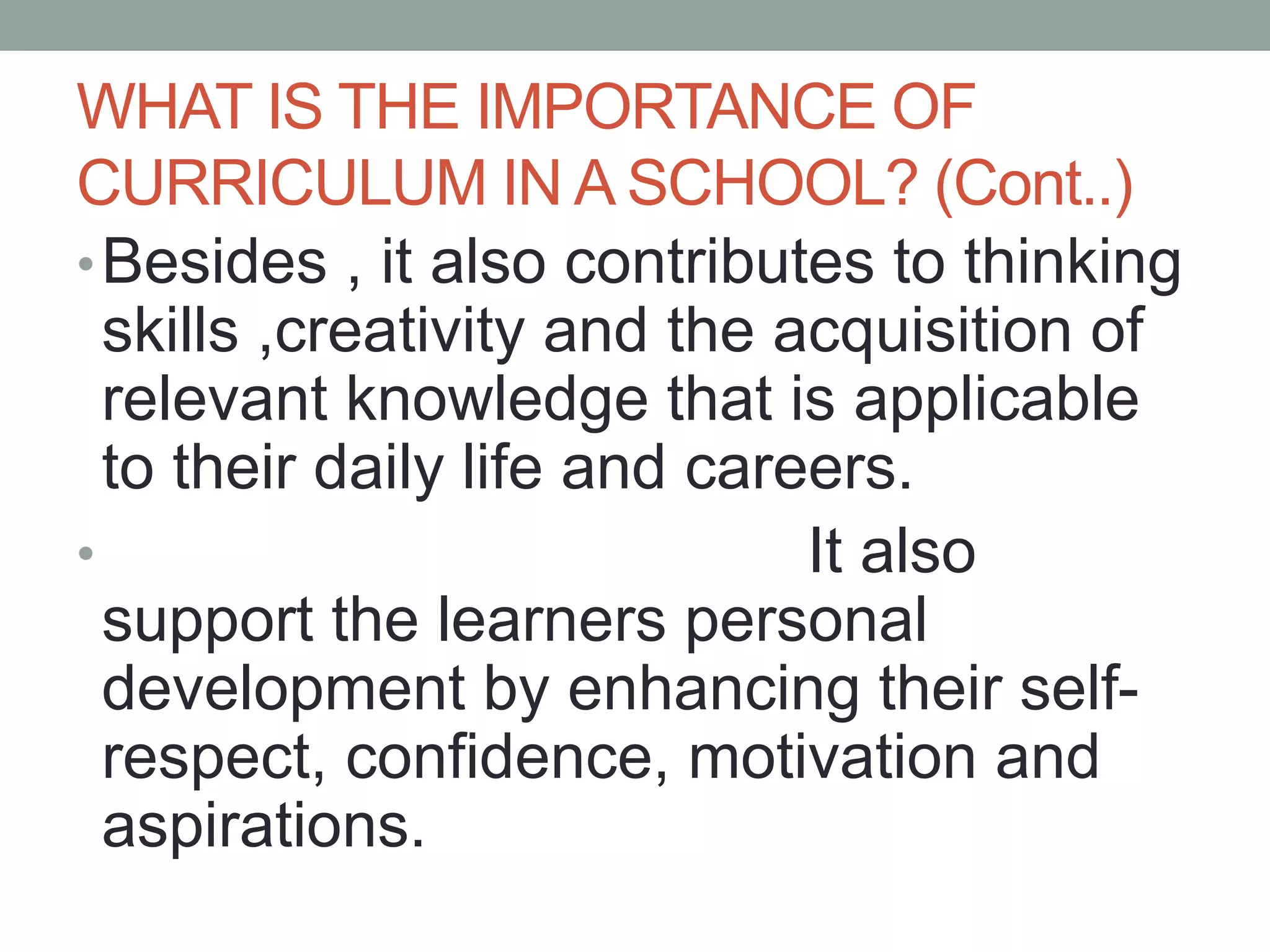 Role of teacher in curriculum implementation | PPTX
