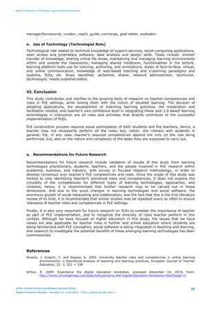 Role of Teacher in Personal Learning Environments | PDF