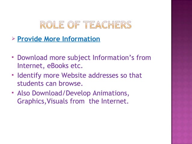 Role of teachers | PPT