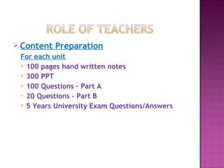 Role of teachers | PPT