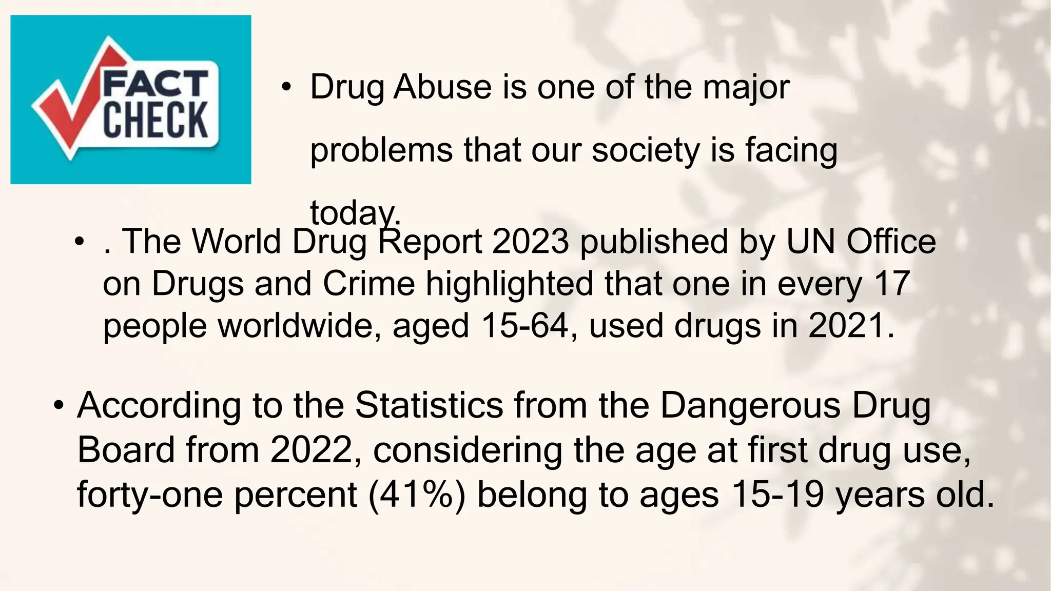 ROLE OF TEACHERS IN THE PREVENTION AND CONTROL OF DRUG ABUSE.pptx