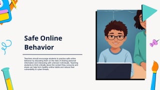 Role of teachers in safe guarding students from cyber threats | PPT