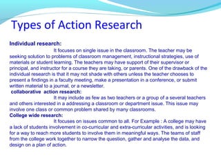 Role of Teachers in Action Research | PPT