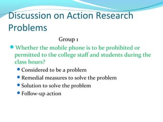Role of Teachers in Action Research | PPT