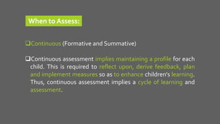 Role of teaching in assessment. | PPTX