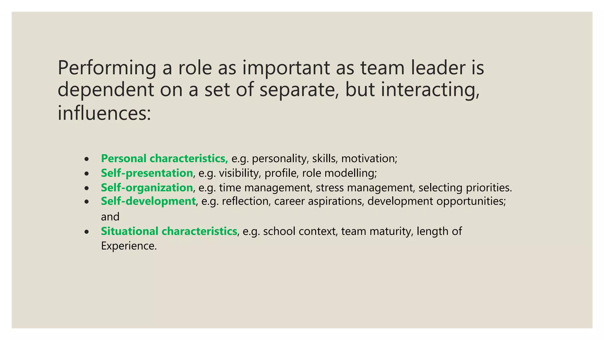 Role of team leader, Qualities of Effective Team Leader, Belbin Team ...