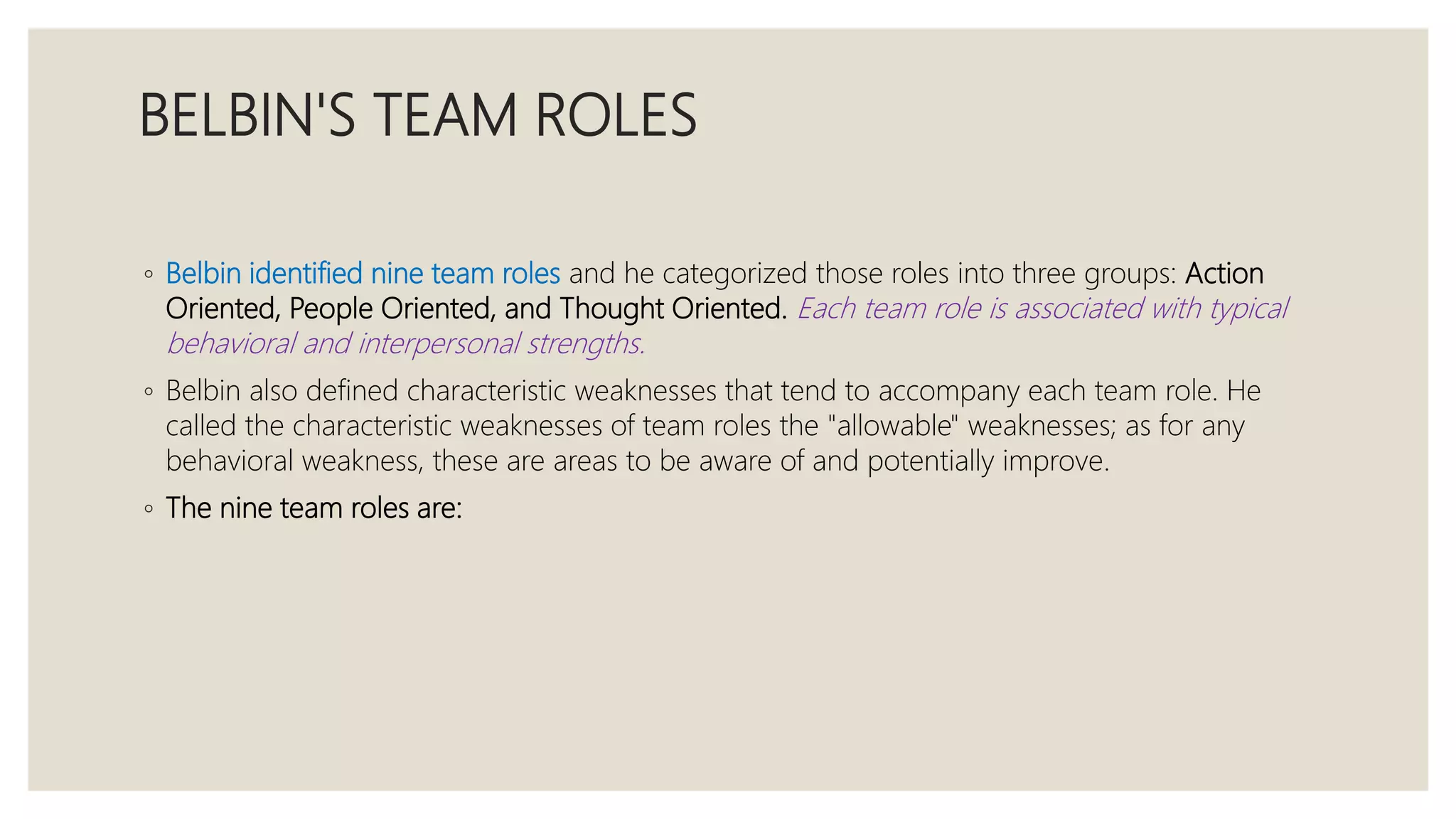 Role of team leader, Qualities of Effective Team Leader, Belbin Team ...