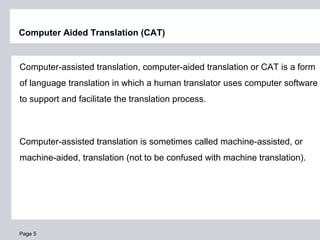 Translation Management System - Effection Contribution from a writer | PPT