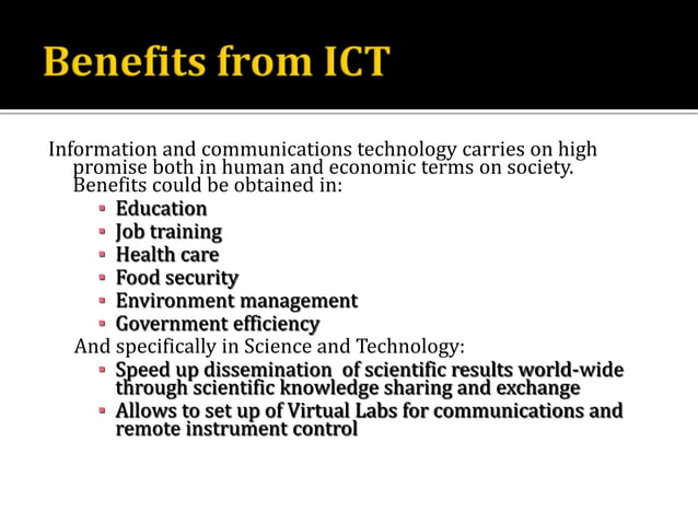 Role of technology | PPTX