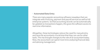 Role Of Technology In Accounting | PPTX