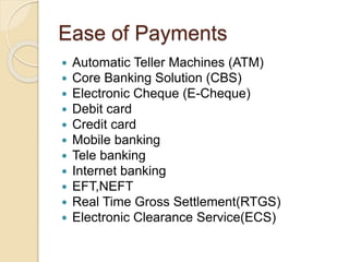 Role of technology in banking | PPTX