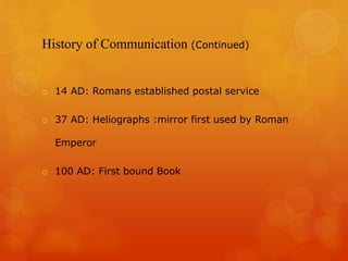History & Role of Technology in Business Communication. | PPTX