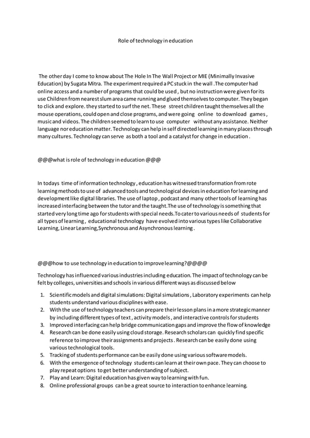 technology in education | PDF