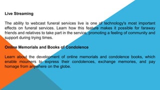 Role of technology in funeral services | PPTX