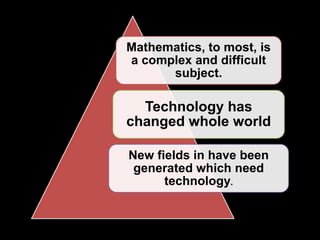 Role of technology in mathematics | PPTX