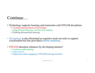 Role of Technology in STEAM Education | PDF