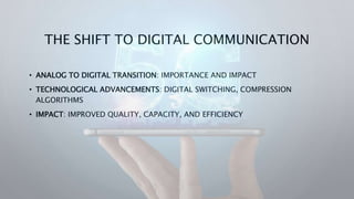 Role of technology in telecommunication sector.pptx | Internet | Computing