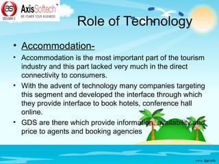 Role of technology in Travel & Tourism Industry | PPT