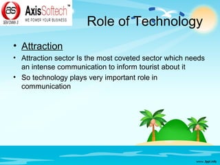 Role of technology in Travel & Tourism Industry | PPT