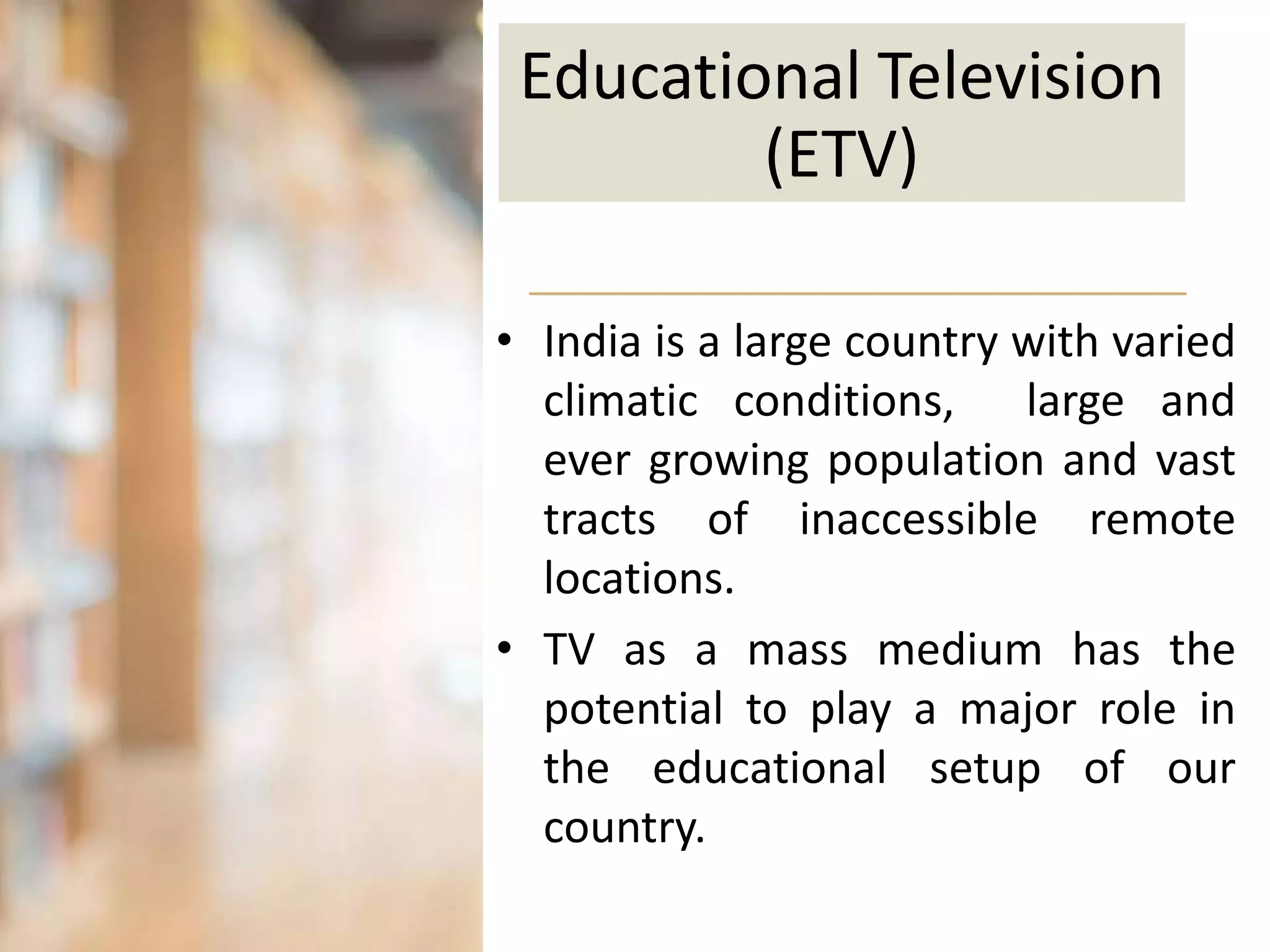 Role of television | PPTX