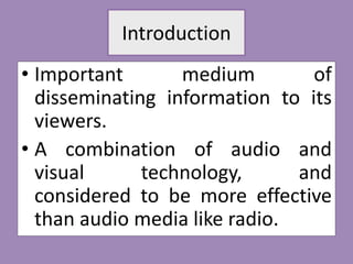 Role of television | PPTX