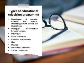 Role of television in Education | PPTX