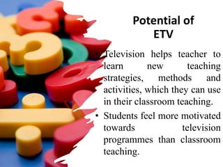 Role of television in Education | PPTX