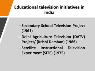 Role of television in Education | PPTX