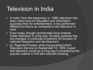 Role of Television as a Mass Medium | PPTX